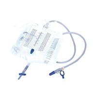 China Disposable Urinary Meter Drainage Bag 500ml 1000ml 2000ml Medical Grade PVC Anti-Reflux for sale