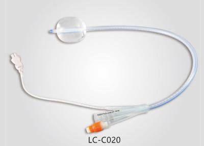 China 8-26 Ch 3 Way Silicone Foley Catheter 400mm Disposable Medical Irrigation for sale