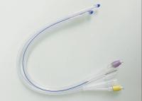 China Medical Silicone Three Way Foley Balloon Catheter 12-26 Fr Sizes 400mm Length for sale
