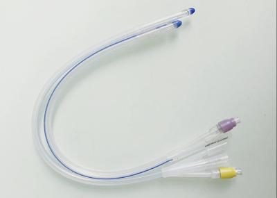 China Medical Silicone Three Way Foley Balloon Catheter 12-26 Fr Sizes 400mm Length for sale