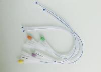 China Medical Silicone Double Balloon Foley Catheter 5-30ml Balloon Capacity 400mm for sale