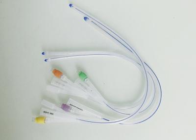 China Medical Silicone Double Balloon Foley Catheter 5-30ml Balloon Capacity 400mm for sale