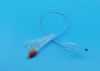 China Medical Silicone Three Way Foley Catheter 400mm Length 8Ch to 26Ch Sizes for sale