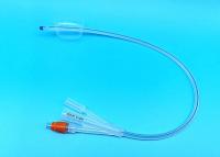China Medical Silicone 3 Way Foley Catheter Latex Free with Balloon 400mm Length 8-26 Fr for sale