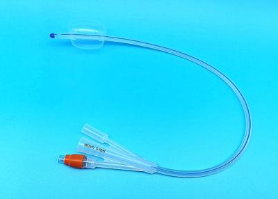 China Medical Silicone 3 Way Foley Catheter Latex Free with Balloon 400mm Length 8-26 Fr for sale