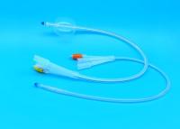 China Medical Silicone 3 Way Foley Catheter 20 Fr 22 Fr 24 Fr 30ml Balloon Capacity for sale