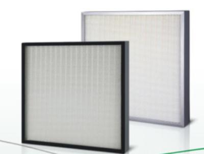 China High Efficiency Mini-Pleat HEPA Filter ULPA Filter Lightweight 610x610x69mm for sale