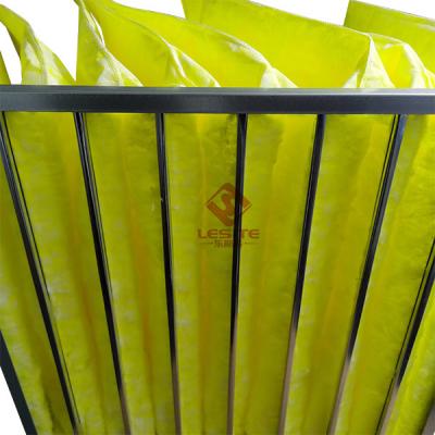 China Melt Blown Synthetic F7 Bag Filter 595mm Air Purifier with 85 Pa Resistance and Multiple Size Options for sale