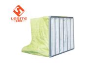 China Chemical Fibre Low Resistance H13 HEPA Bag Filter - 45% to 98% Efficiency, 80°C Max Temperature for sale