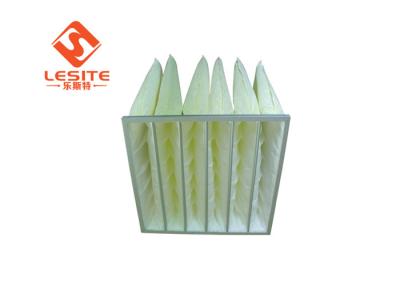 China F6 Ultrasonic Sealing Aluminum Bag Filter with 40-50% Efficiency on 1-5 Micron Particles and 80°C Temperature Rating for sale