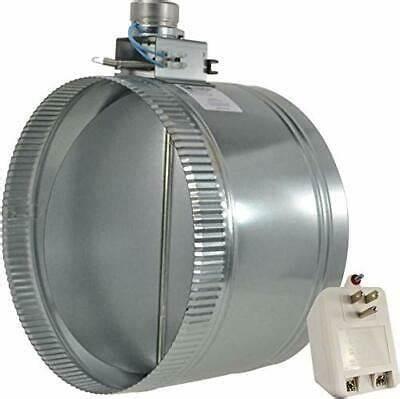 China 12 In Normally Open Air Vent Damper Adjustable Motorized Damper 24V for sale