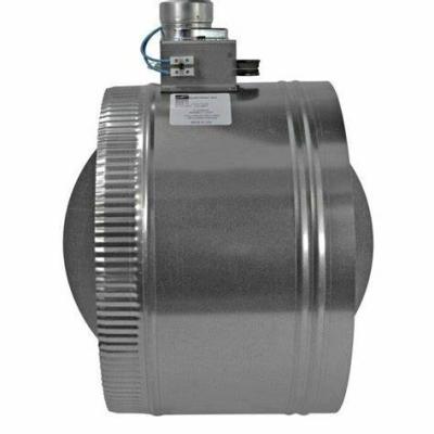 China Round Backdraft Normally Open HVAC Air Vent Damper 12 Inch for sale