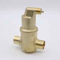 China JR Spirovent Air Eliminator Valve Solid Brass Air Exhaust Vent Valve Sweat And Threaded Connection 1-1/4'' for sale