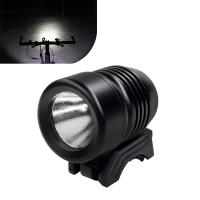 China Round Black 2100 Lumen Front Bike Light Long Range Portable for sale