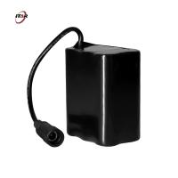 China 7800mAh 7.4V Rechargeable Battery Packs 18650  Waterproof Rubber Case for sale