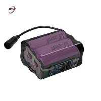 China 7.4V 18650 Rechargeable Battery Pack 2S3P 7800mAh With Rubber Case Waterproof for sale