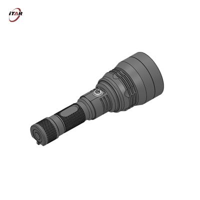 China 400 Lumen White Laser Flashlight 1.5KM Distance With Type C Port for sale