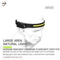 China 10W COB Flood USB Rechargeable XPE LED Waterproof Headlamp Rubber 350 Lumen for sale