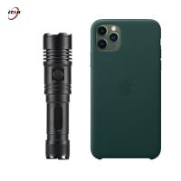 China Rechargeable 21700 LED Flashlight , 1900 Lumen Black LED Torch Waterproof for sale