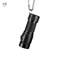China Portable Keychain Buckle Rechargeable Mini LED Flashlight 18350 Battery Powered for sale