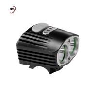 China Easy To Install 2000 Lumens 2 LED Bike Front Light Headlamp LEDs Water Resistant for sale