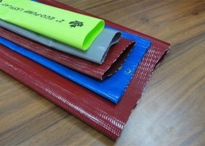China Agricultural PVC Lay Flat Discharge Hose / Layflat PVC Water Delivery Hose for sale
