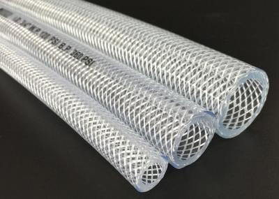 China Odorless PVC Transparent Hose , Fiber Braided Hose / Tubing ROHS Approved for sale