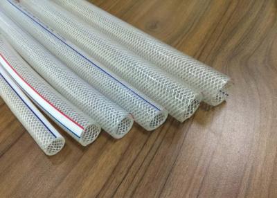 China Colorful Crystal PVC Braided Hose Pipe Tube Anti Abrasion For Transport Water for sale