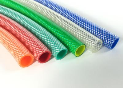 China Pink / Blue Water Hose Pipe , Plastic Fiber Reinforced Garden Pipe OEM Accept for sale
