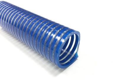 China Standard Duty Clear PVC Hose , Corrugated Helix Water Pool Suction Hose for sale