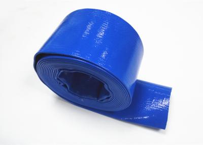 China Soft Surface Lay Flat Discharge Hose 2 Bar To 15 Bar Working Pressure for sale