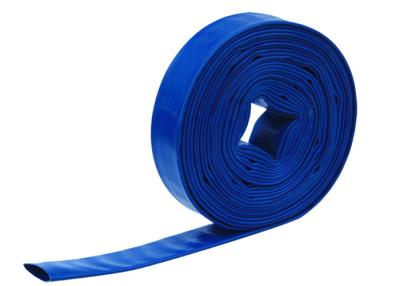 China Light Weight 2 Inch 50mm Pvc Layflat Hose , Pvc Discharge Hose With Stretching Resistant for sale