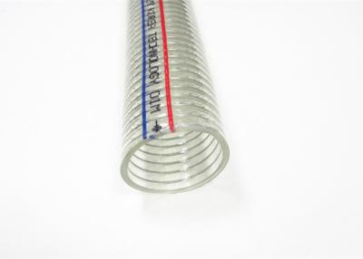 China Flexible PVC Steel Wire Hose , Reinforced Spiral High Pressure Suction Hose for sale