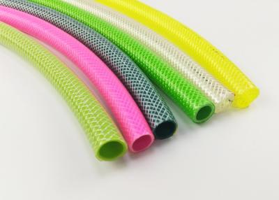 China Yellow Fiber Reinforced Pvc Braided Hose Garden Water Hose For Irrigation And Cleaning for sale