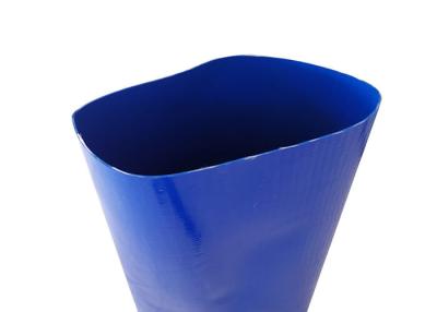 China Large Diameter Plastic Layflat Hose PVC Blue Firefighter Water Hose for sale