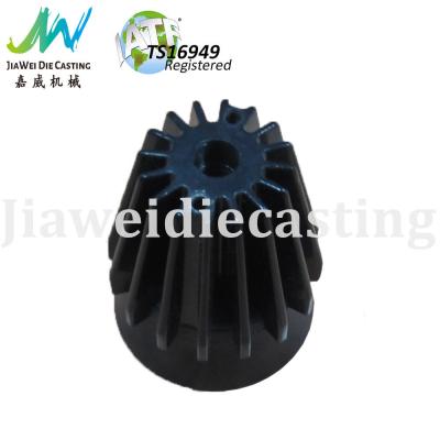 China Black Powder Coated Die Cast Lighting Parts , LED Light ADC12 Aluminum Housing for sale
