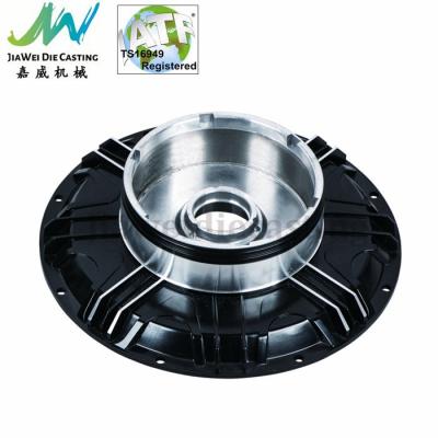 China Black Powder Coated Machined Aluminum Parts , Electric Motorbike Hub Alu Die Casting Cover for sale