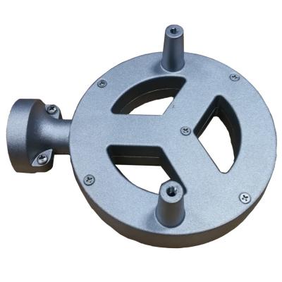 China Cast Custom Aluminum Parts Replacement Grill Burner Diameter 150mm Shot Stem 190mm for sale