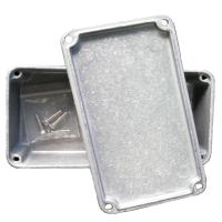 China 4 Screws Style Die Cast Aluminium Box Oxidized Finish 112mm * 61mm * 31.3mm for sale