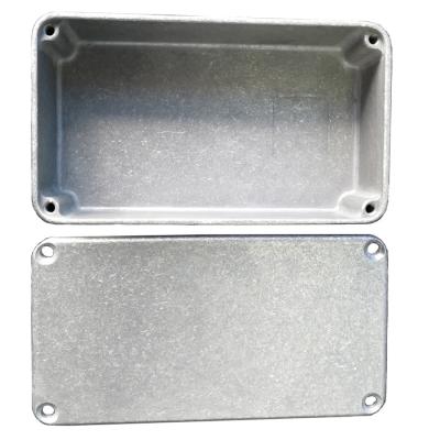 China 4 Screws Style Die Cast Aluminium Box Oxidized Finish 112mm * 61mm * 31.3mm for sale