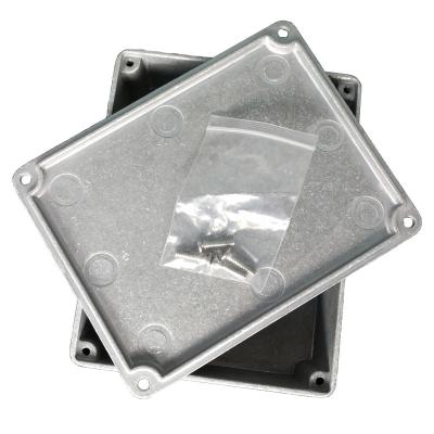 China Custom Drilled Aluminum Instrument Enclosure Stone Vibration Grinding Surface for sale