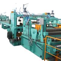 China Metal Coil Uncoiling Leveling Mobile Shear Assembly Line with 0-30 m/min Cutting Speed for sale