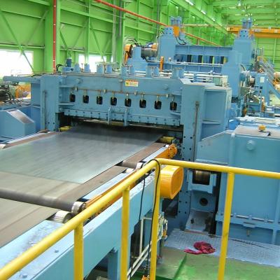 China Stainless Steel Coil Uncoiling Leveling Shearing Stacking Line with Video Inspection for sale