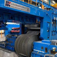China 35KG Weight Capacity Steel Coil Flattening Leveling Rewind Machine for Home Appliance for sale