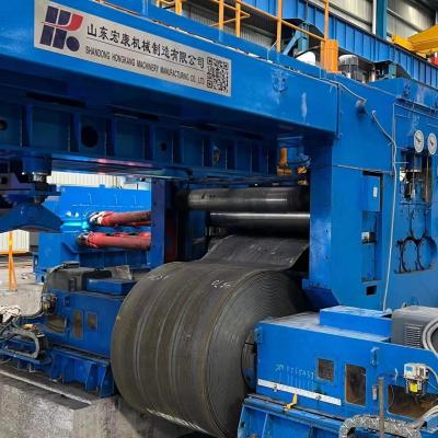 China 35KG Weight Capacity Steel Coil Flattening Leveling Rewind Machine for Home Appliance for sale