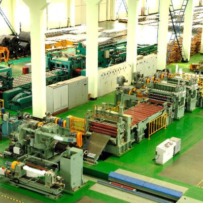 China High Speed Stainless Steel Coil Uncoiling Leveling Shearing Line with High Voltage for sale