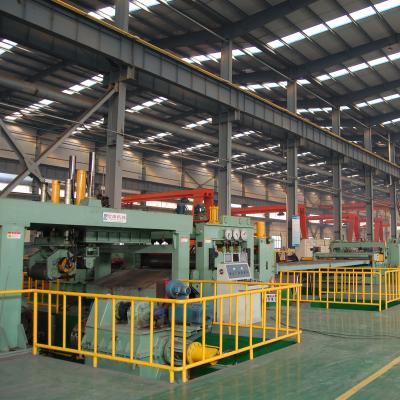 China 1-6mm Sheet Thickness High Speed Stainless Steel Coil Uncoiling Leveling Shearing Line for sale