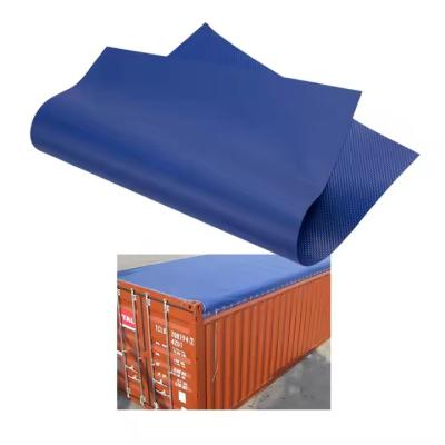China 650GSM PVC Tarpaulin Cover for 40ft Containers - 1000×1000D 20×20 Fabric with All-Weather Protection for sale