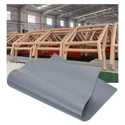 China Custom PVC Inflatable Tent Tarpaulin 840D 18x18 650GSM Outdoor Air Column Tube Fabric for sale