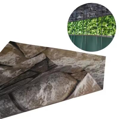 China 18x12 400GSM PVC Privacy Fence Fabric with 200D*300D Polyester Base - 35-70m Roll Length for sale